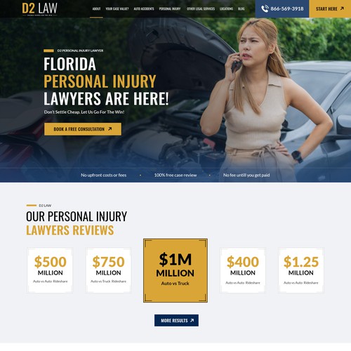 Designs | Sleek and modern Attorney website | Web page design contest