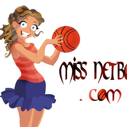 MissNetball Super Heroine Netball Nerd | Logo design contest