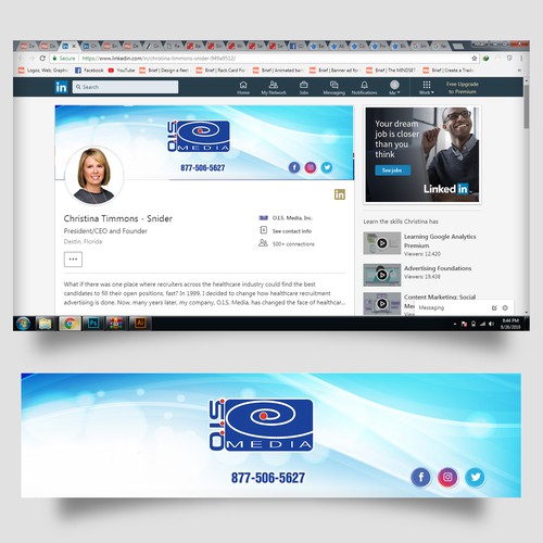 Personal Linkedin header design needed | Facebook cover contest