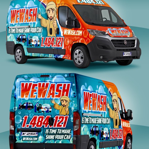 Graphic car wrap design for Mobile car wash(on call) | contest di ...