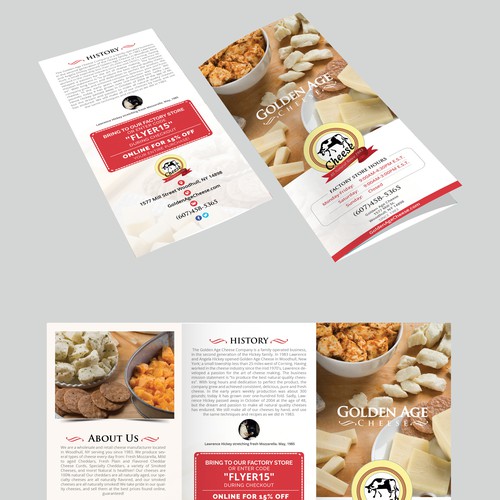 Create Brochure for Cheese Company | Brochure contest