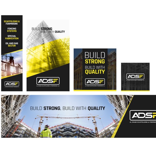 Construction Company Banner Advertisement | Signage contest