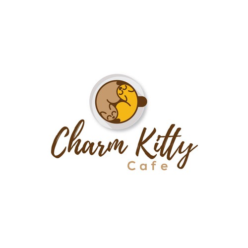 Create a cute logo for a cat cafe! | Logo design contest