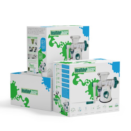 Clean, Healthy, Minimalistic Manual Juicer Package Design Contest ...