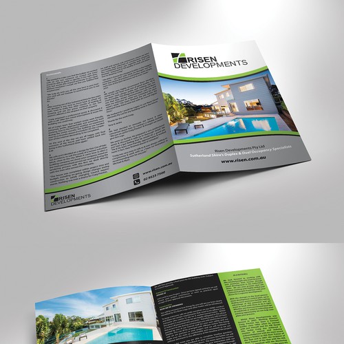 Building Company Needs to be SEEN for their specialty | Brochure contest