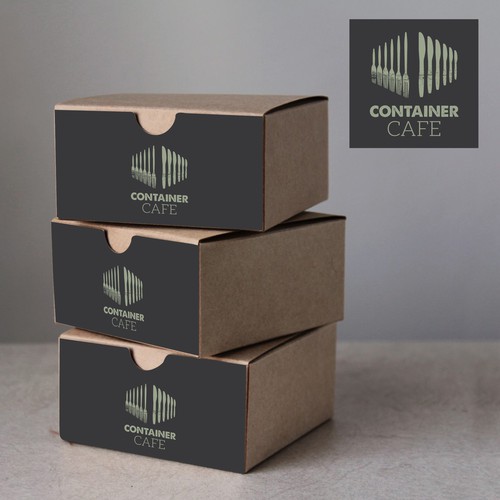 Create a branding package for a converted shipping container cafe ...