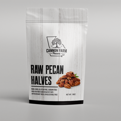 Designs | Raw Pecan Halves Packaging | Product packaging contest