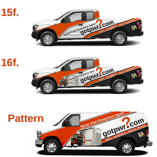 Designs | Create a new POWERFUL wrap design for generator company ...