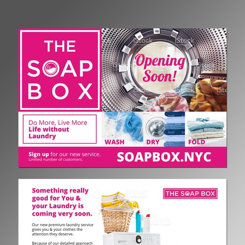 Create a high converting postcard for The Soap Box | Postcard, flyer or ...