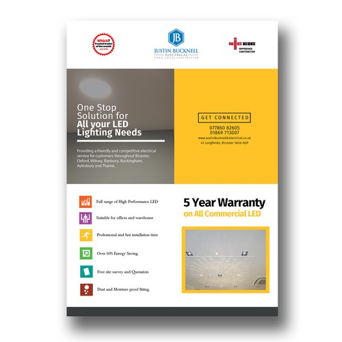 Leaflet for LED lighting | Postcard, flyer or print contest