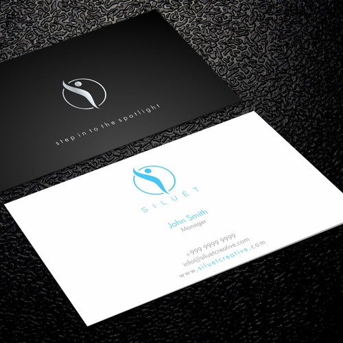 Business Card design for Siluet Creative. A multimedia art production ...