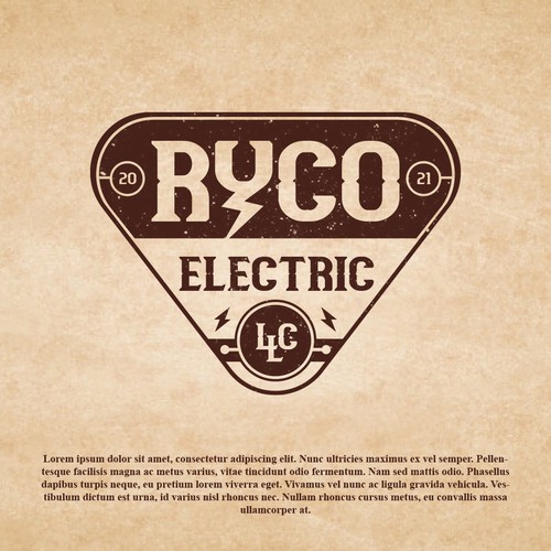 Designs | Vintage Electrical logo design | Logo & brand identity pack ...