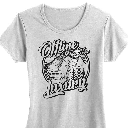 Offline is the new luxury - T-Shirt Design | T-shirt contest