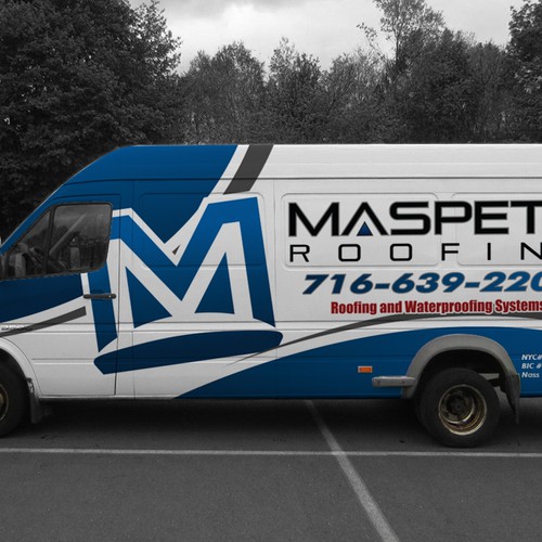 Van Wrap for Maspeth Roofing | Car, truck or van wrap contest