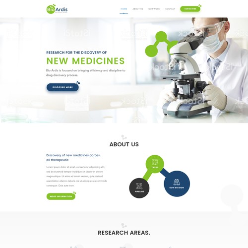 Designs | Vibrant website design for biotech | Web page design contest