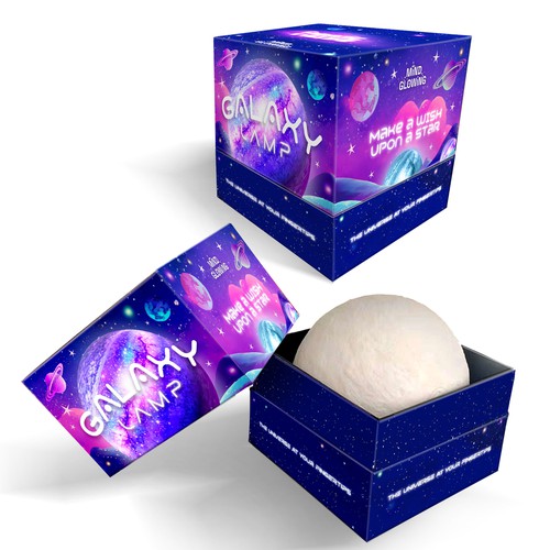 Designs | A beautiful & engaging box design for our Galaxy Lamp, a ...