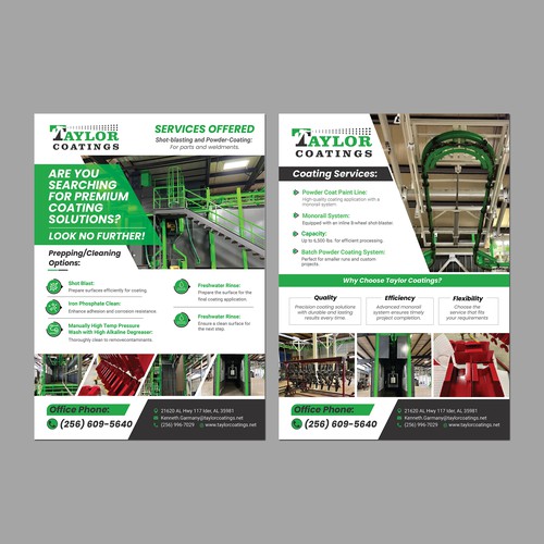 Designs | We are a new powder coating company needing to stand out from ...