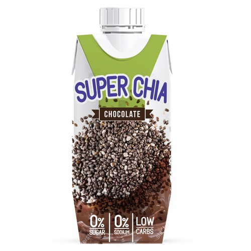 Design for the revolutionary chia healthy massive drink | concurso ...