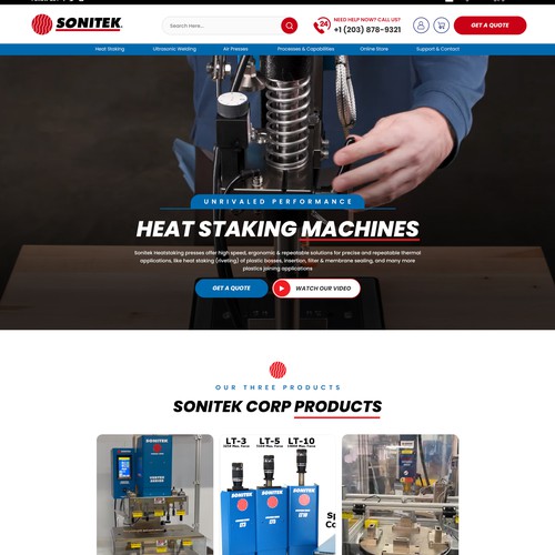 Designs | Industrial Automation Machine Maker Home Page Redesign | Web ...