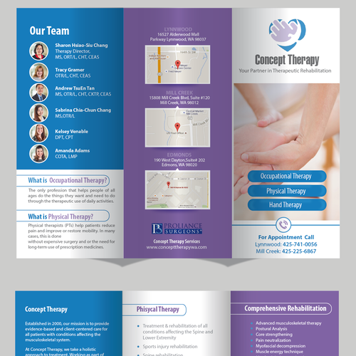 therapy brochure (Hand, Occupational and Physical Therapy | Brochure ...