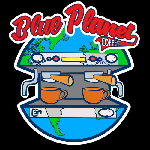 Blue Planet Coffee Logo, Card, & Letterhead Design | Logo & brand ...