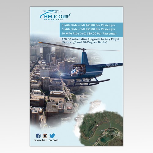 Helicopter Rides Poster | Poster contest