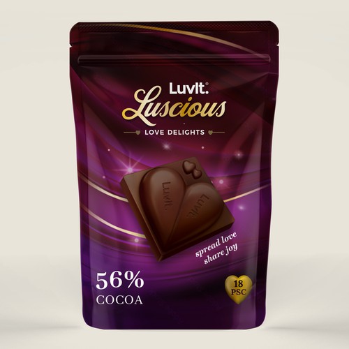 Designs | Design a standout label for a Premium Chocolate Homepack ...