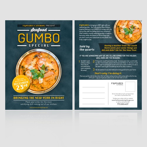 Nawlins Seafood Gumbo | Postcard, flyer or print contest