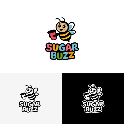 Designs | Sugar Buzz Bar its a kids Mock tail bar. | Logo design contest