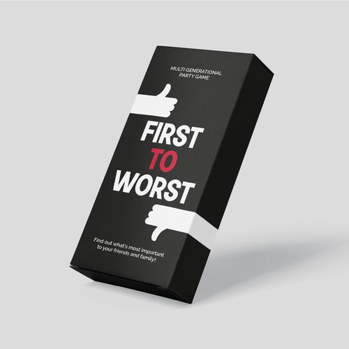 Designs | PARTY GAME: First to Worst | Product packaging contest