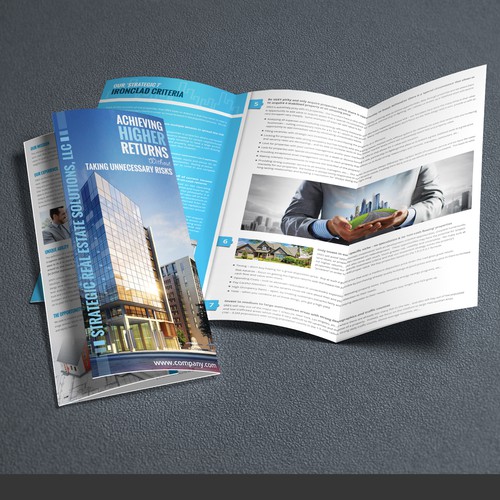Create a professional/sleek brochure to attract accredited real estate ...