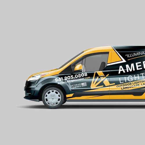 Designs | Sharp Van Wrap for Outdoor Lighting Service | Car, truck or ...