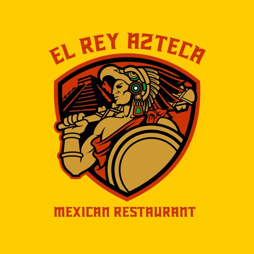 Designs | Aztec Warrior/King Logo for Mexican Restaurant - Guerrero/Rey ...