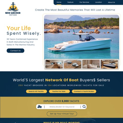Designs | 🛥️ 👙🚤 Awesome boat / yacht brokerage firm changing the ...