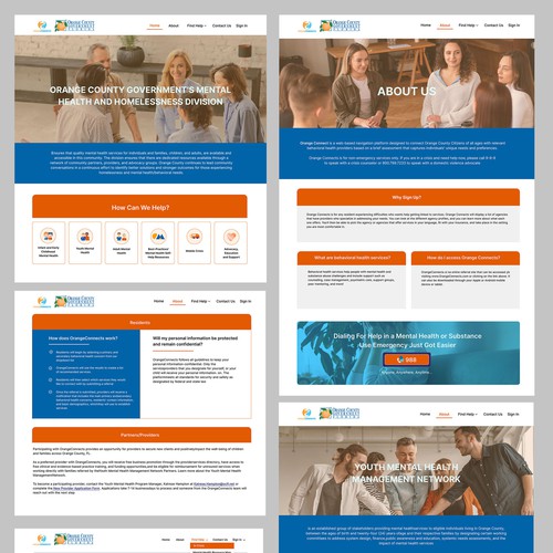 Designs | Orange Connects Web Pages Design Contest | Web page design ...