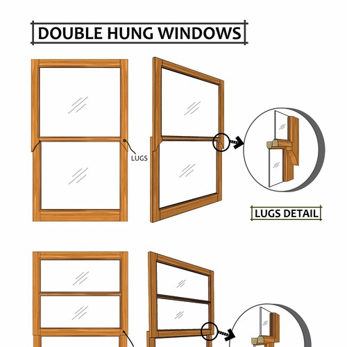 Wood Window Estimate Wizard Drawings | Illustration or graphics contest