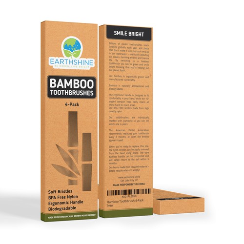Design a fun and playful box for Earthshine Bamboo Toothbrushes ...