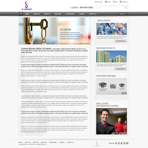 Corporate Website(Group of Companies) | Web page design contest