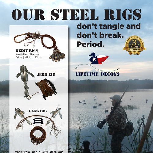 Create a full-page ad for a waterfowl hunting magazine | Postcard ...