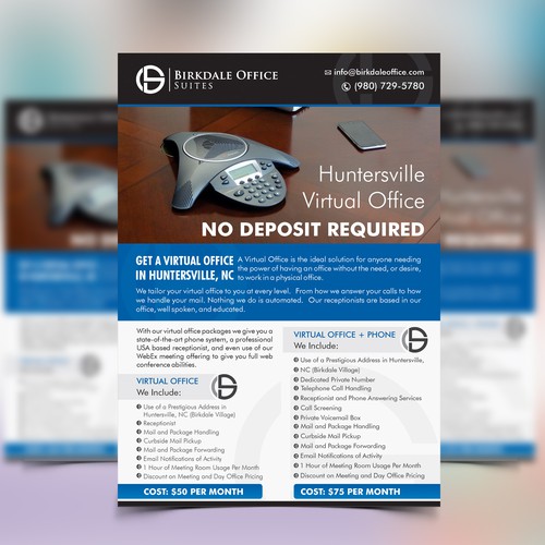Virtual Office Flyers | Postcard, flyer or print contest