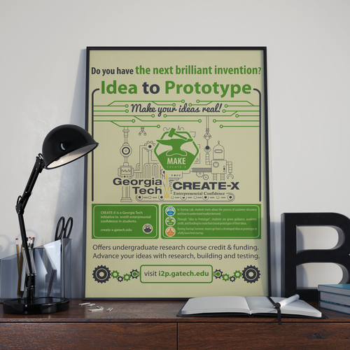 Designing a flyer for a student invention - "IDEA TO PROTOTYPE ...
