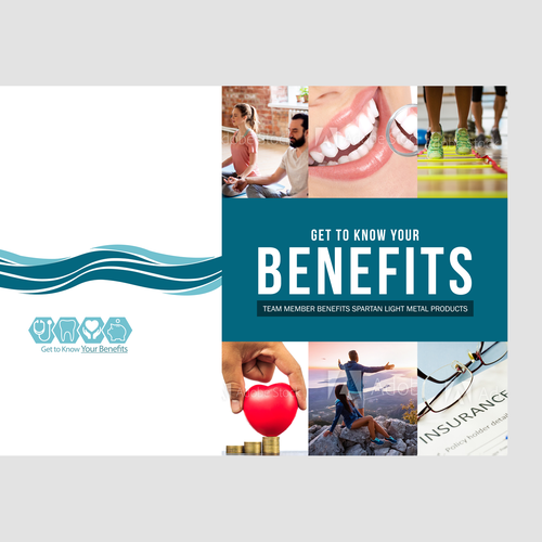 Design of front and back cover for employee benefits booklet | Book ...