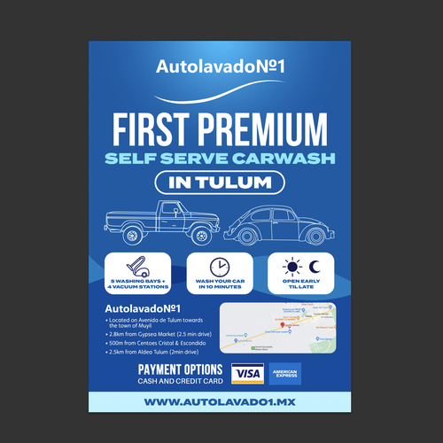 Designs | Self serve car wash flyer design | Postcard, flyer or print ...