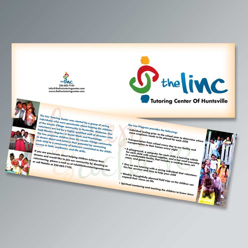 Single Fold Brochure for The Linc Tutoring/Mentoring Program | Print or ...
