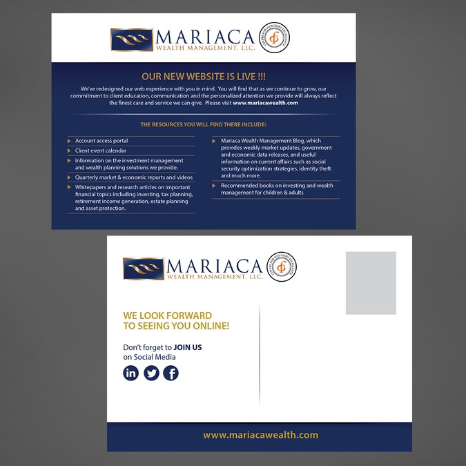 Postcard to Announce New Website | Postcard, flyer or print contest