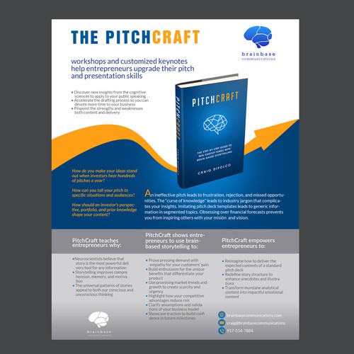 Design a One-Pager for a Startup Pitch Workshop | Postcard, flyer or ...