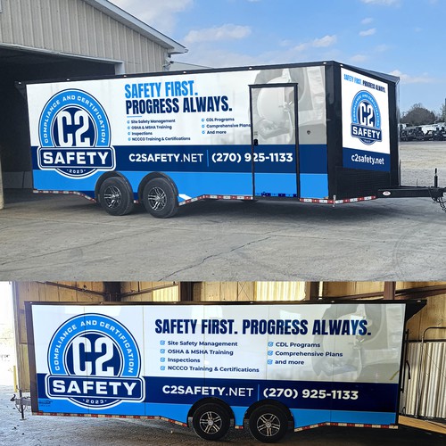 Designs | FULL Trailer Wrap - Construction Safety Company | Car, truck ...