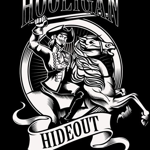Design an illistration for speakeasy - Hooligan Hideout | T-shirt contest
