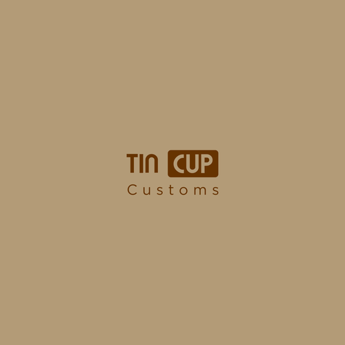 Tin Cup Customs? With a name like that a great logo must follow! | Logo ...