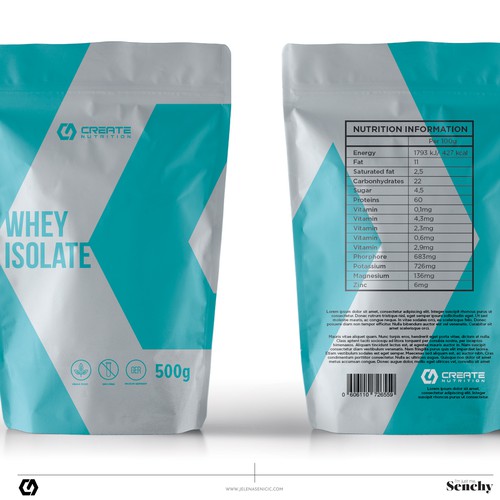 Good design of a pouch for premium sport supplements! | Product ...